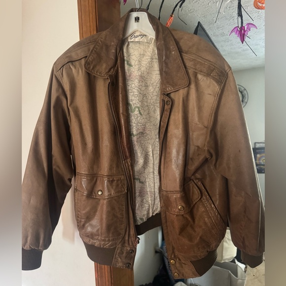 Savage | Jackets & Coats | Vintage Brown Leather Jacket | Poshmark